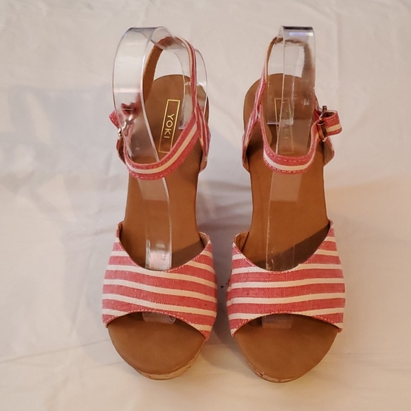 Yoki | Shoes | Yoki Womens Cork Wedge Platform Sandal | Poshmark